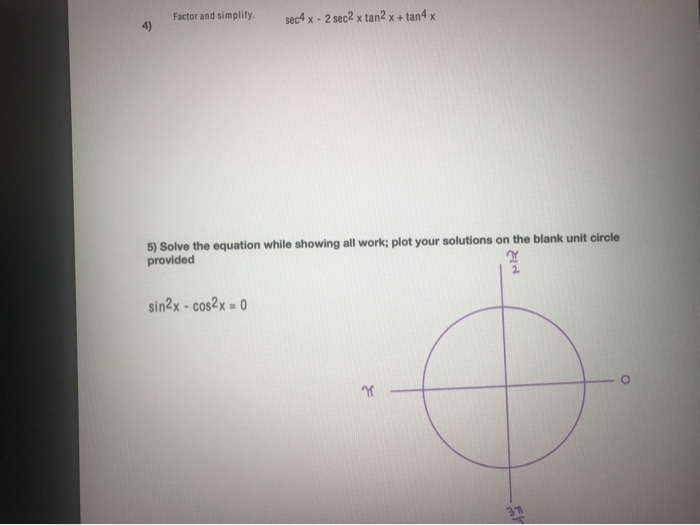 Solved Factor and simplify. sec4 x - 2 sec2 x tan2 x + tan4 | Chegg.com