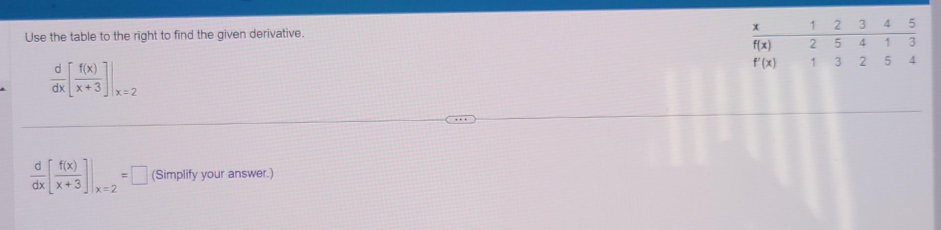 Solved Use the table to the right to find the given | Chegg.com
