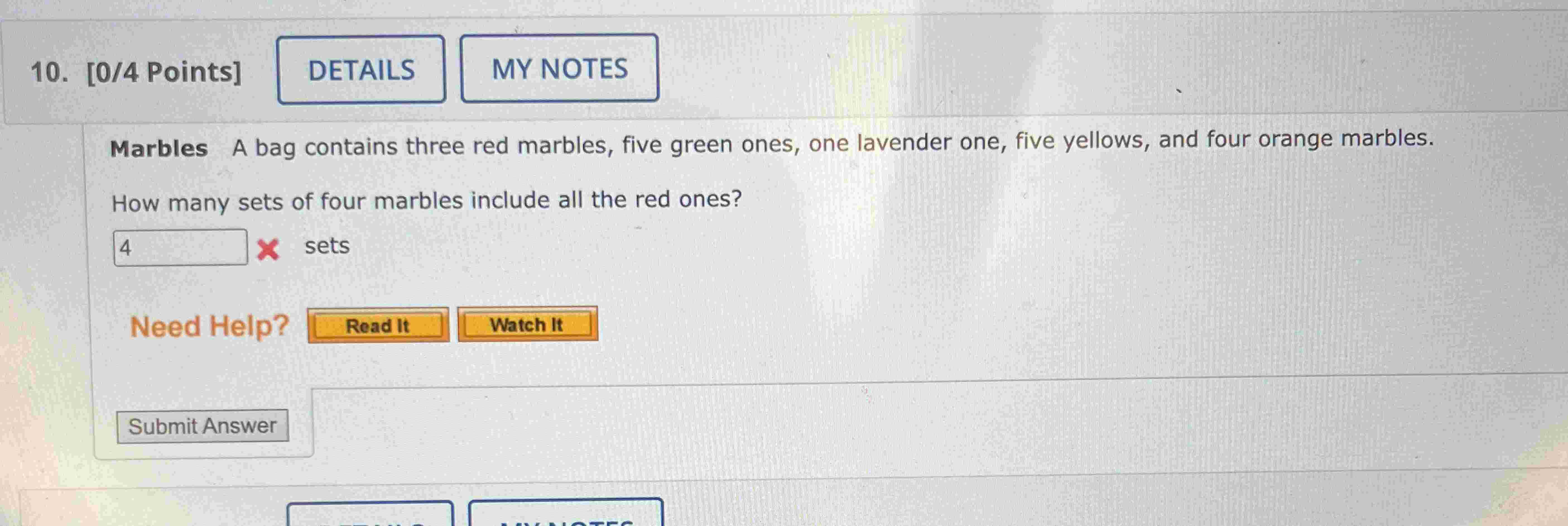 Solved Marbles A bag contains three red marbles, five green | Chegg.com