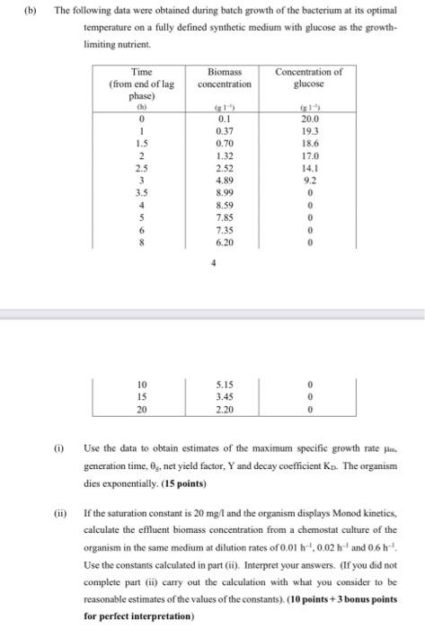 I need the solution for part B only:(i) | Chegg.com