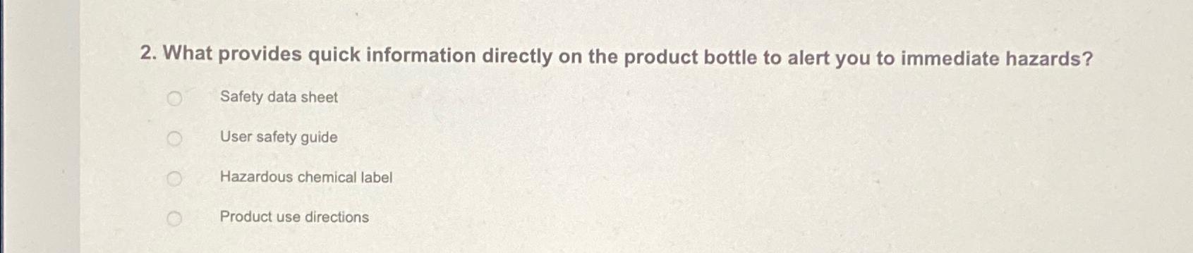 Solved What provides quick information directly on the | Chegg.com