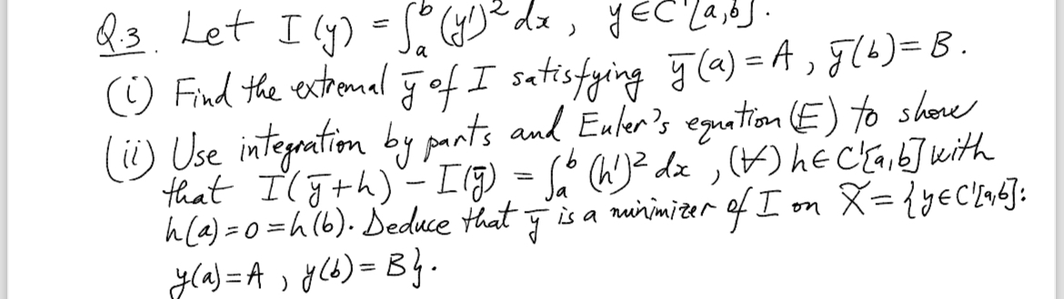 Q 3 п їlet I Y в Ab Y 2dx Yinc A B I п їfind The Chegg