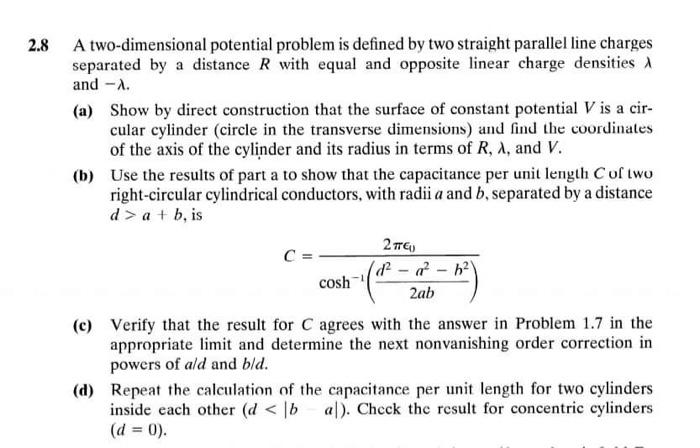 Solved 2.8 A two-dimensional potential problem is defined by | Chegg.com