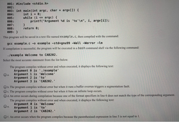 Solved 001 Include 002 003 Int Mainint Arge Char 
