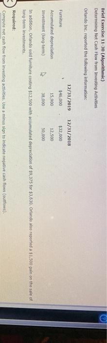 Solved Briel Exercise 11-30 (Algorithmic) Determining Net | Chegg.com