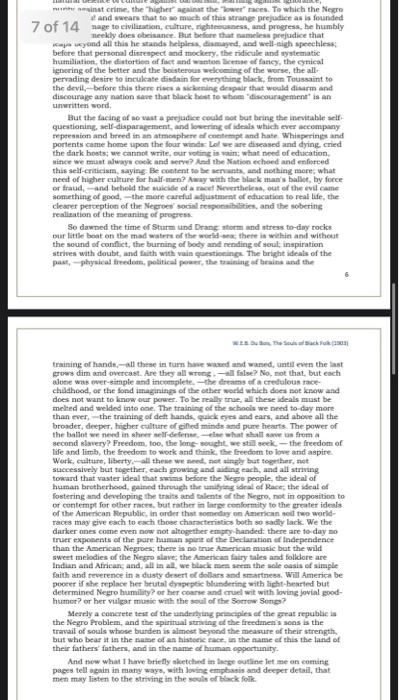 WEB Duhe Schulk (2003) The Souls of Black Folk By | Chegg.com