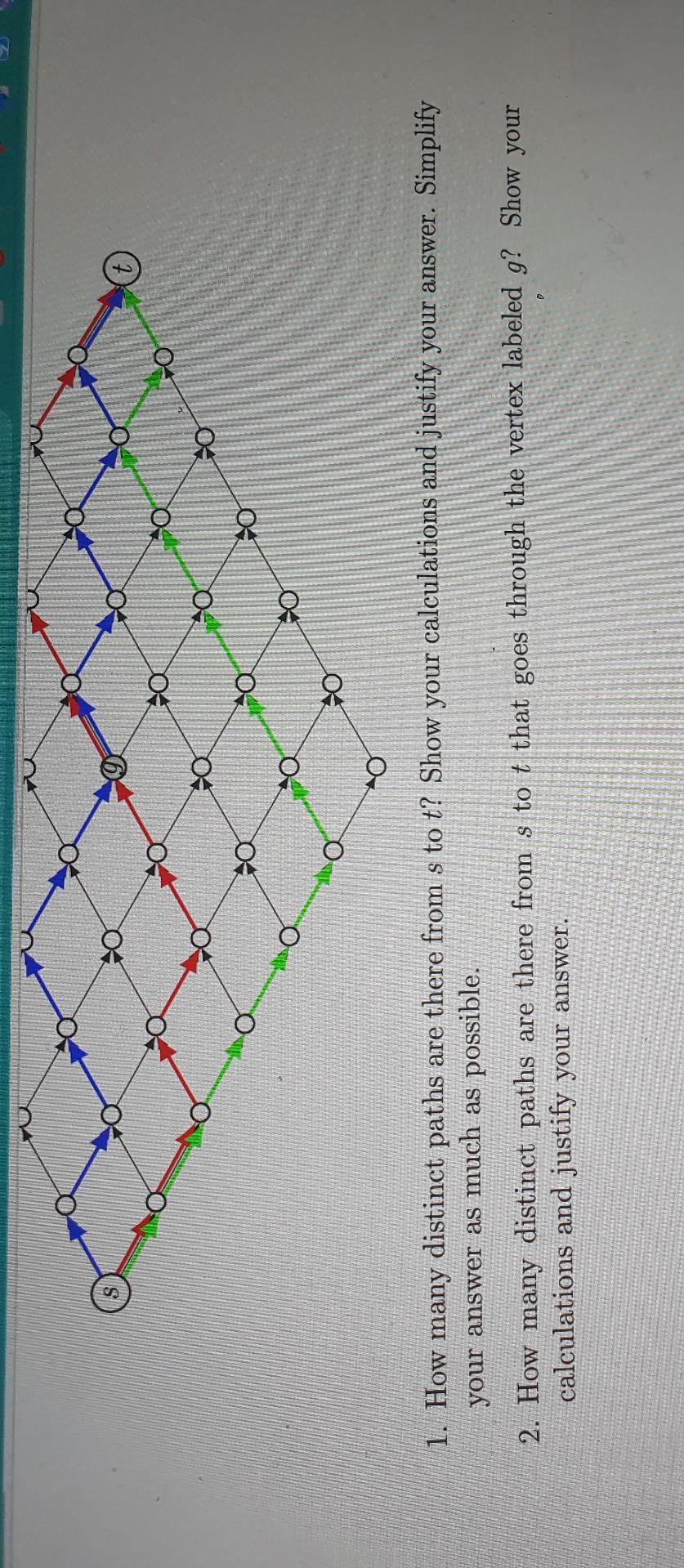 Solved 1. Paths ( 8 points) We want to count the number of | Chegg.com