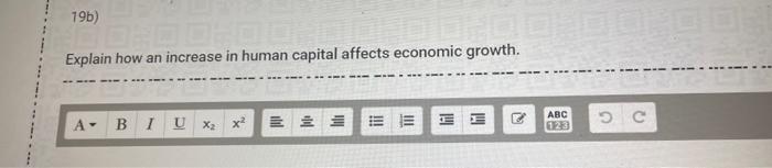 Solved Explain how an increase in human capital affects | Chegg.com