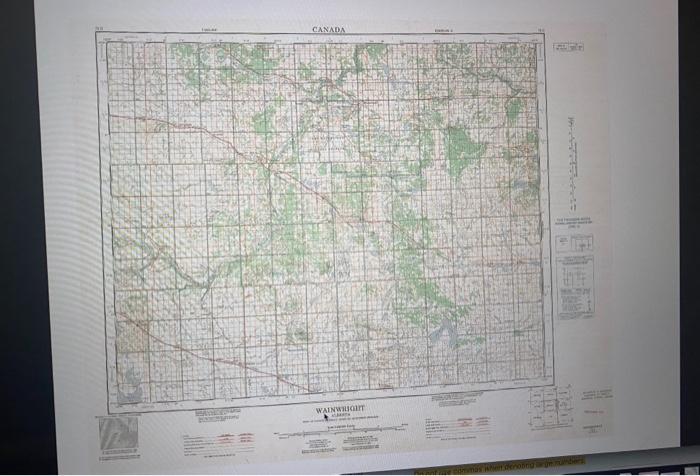 Using the Wainwright map sheet, state the DLS | Chegg.com