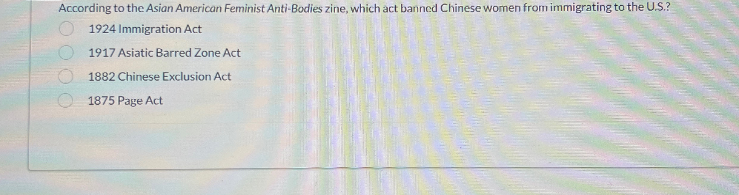 Solved According to the Asian American Feminist Anti-Bodies | Chegg.com