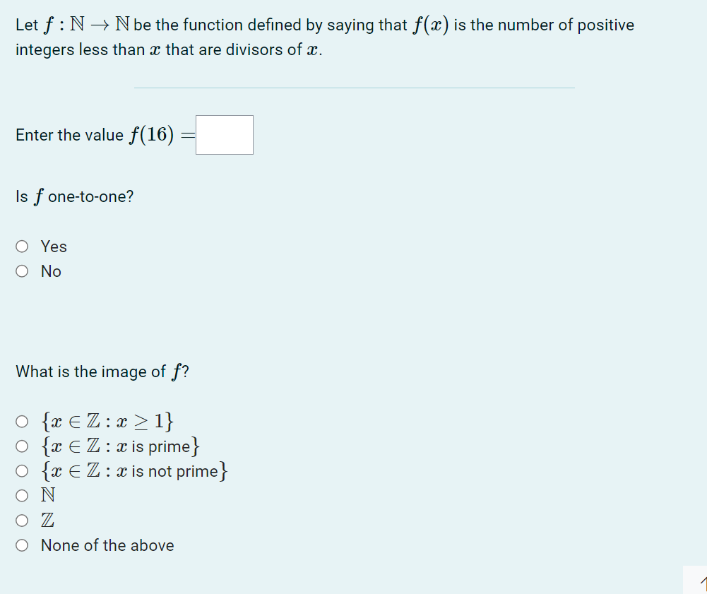 Solved Let f:N→N ﻿be the function defined by saying that | Chegg.com