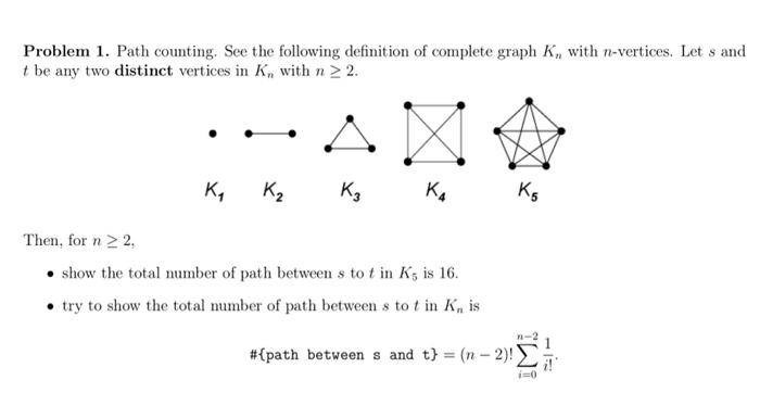 Solved Problem 1 Path Counting See The Following
