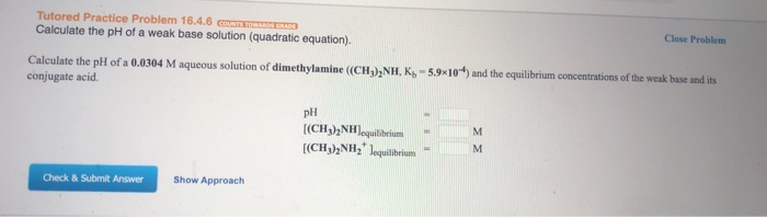 Solved Tutored Practice Problem 16.4.6 c Calculate the pH of | Chegg.com