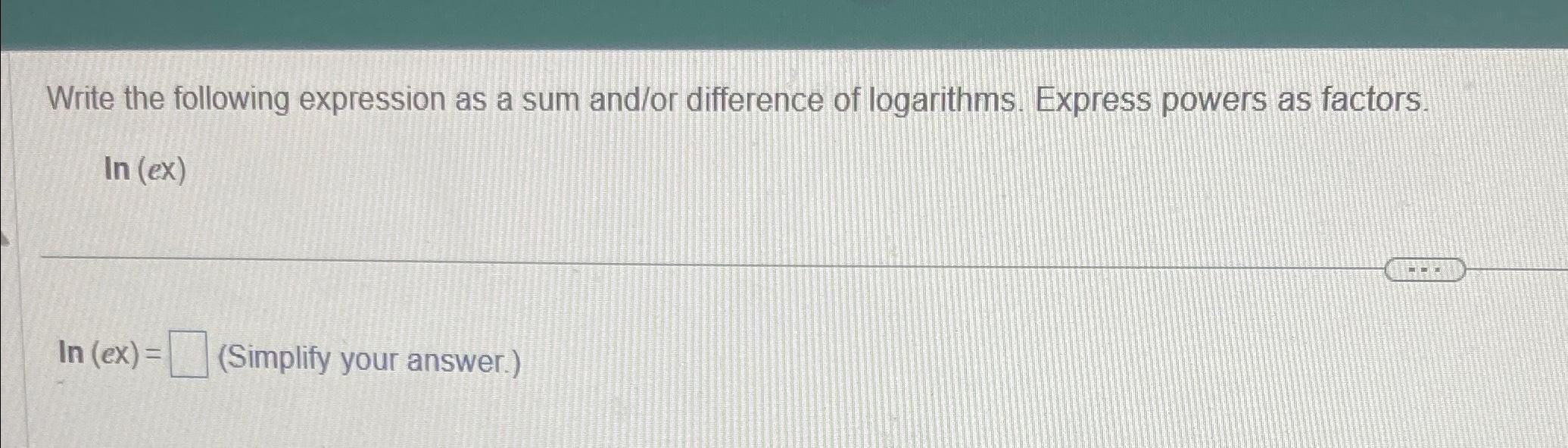 Solved Write the following expression as a sum and/or | Chegg.com