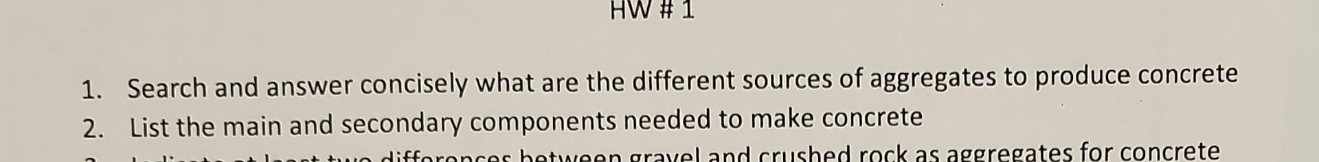 Solved 1. Search and answer concisely what are the different | Chegg.com