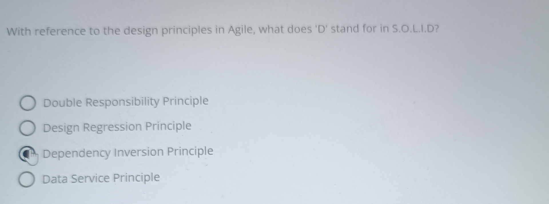 Solved With reference to the design principles in Agile, | Chegg.com