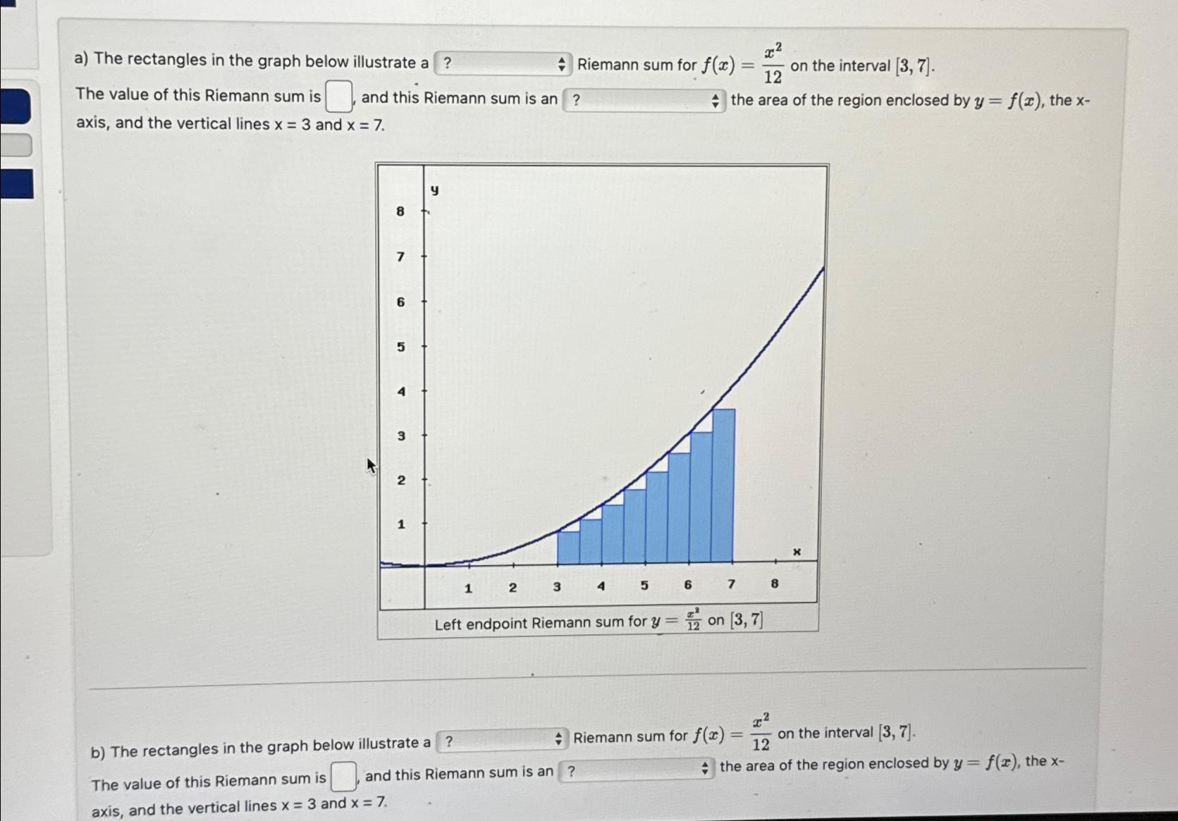 Solved a) ﻿The rectangles in the graph below illustrate a | Chegg.com