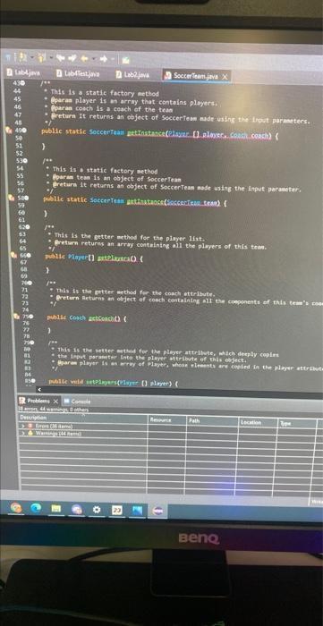 Solved Code in Java please do not change any of the | Chegg.com