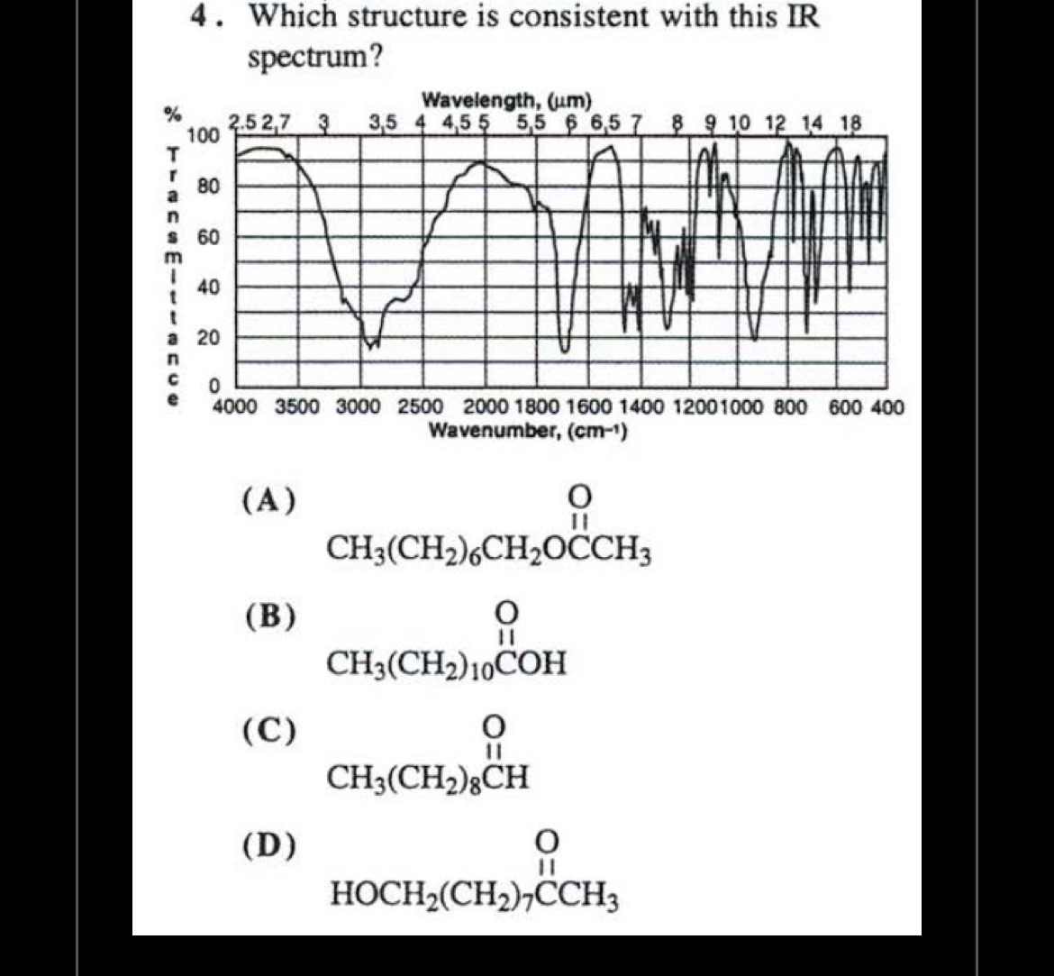 Solved Which structure is consistent with this R | Chegg.com