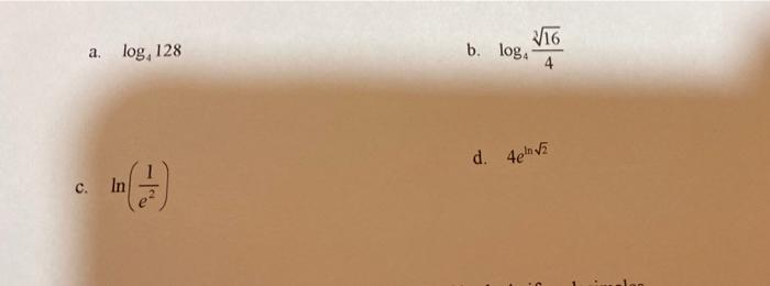 Solved Use laws of logarithms to write in terms of | Chegg.com