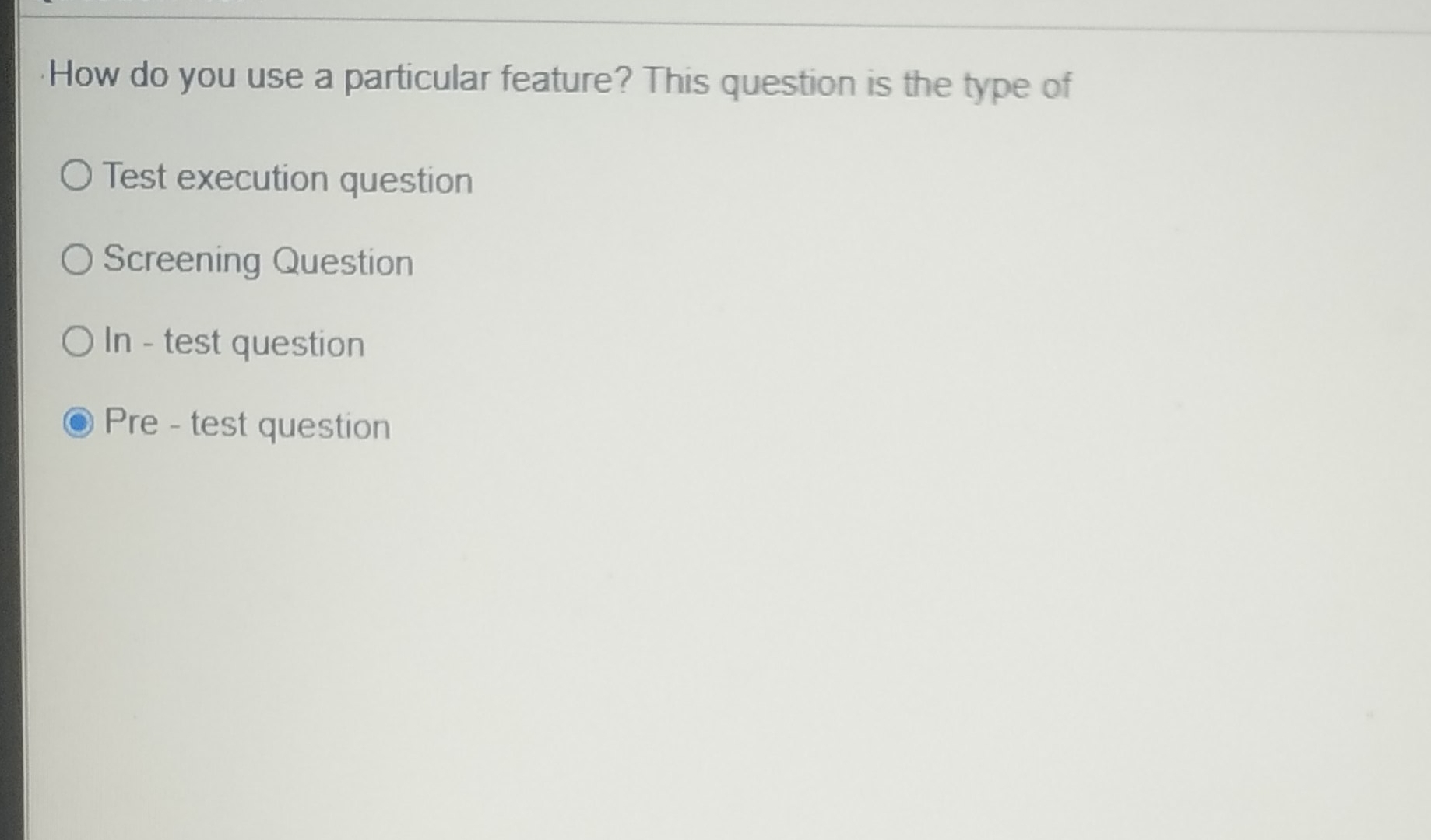 Solved How do you use a particular feature? This question is | Chegg.com