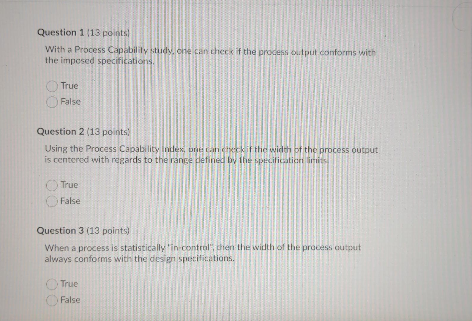 Solved Question 1 (13 points) With a Process Capability | Chegg.com