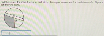 Solved Find the area of the shaded sector of each circle. | Chegg.com