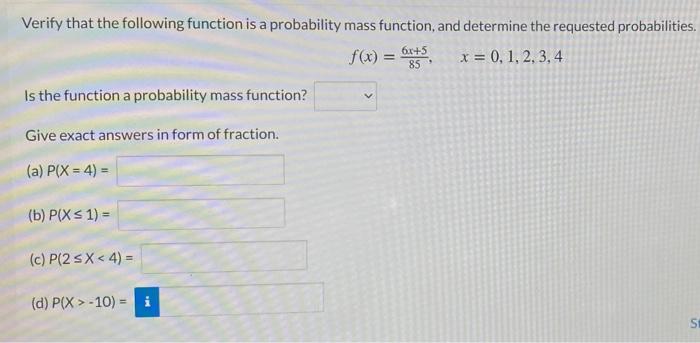 Solved Verify that the following function is a probability | Chegg.com