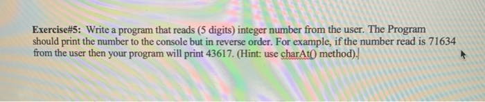 Solved Exercise5 Write A Program That Reads 5 Digits 4006