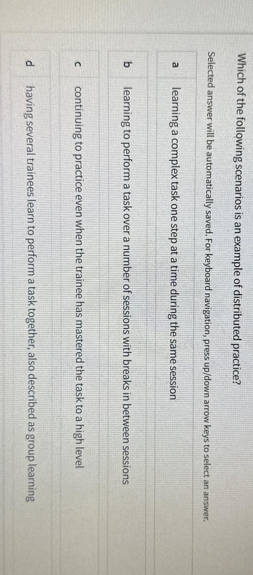 Solved Which of the following scenarios is an example of | Chegg.com