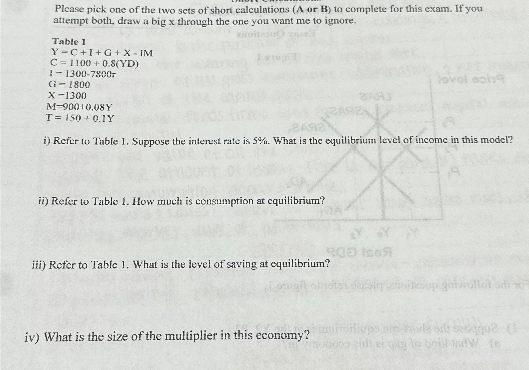 Solved Please pick one of the two sets of short calculations | Chegg.com