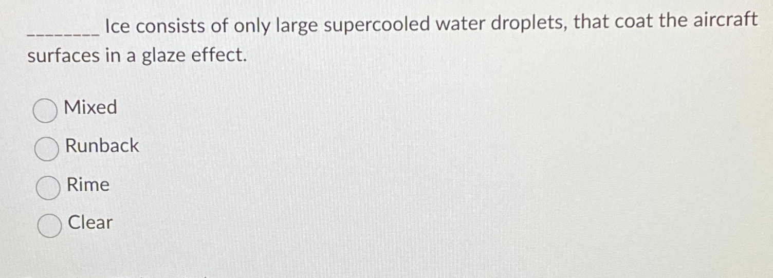 Solved Ice consists of only large supercooled water | Chegg.com