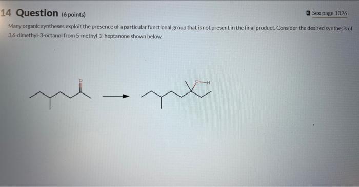 Solved 4 Question (6 points) a Seepage 1026 Many organic | Chegg.com