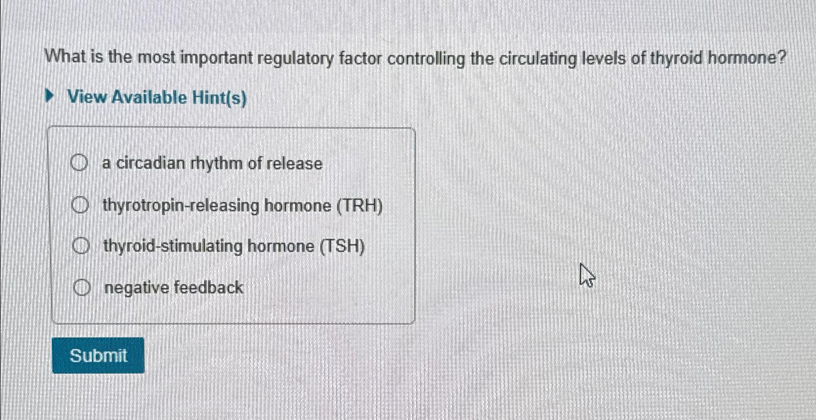 Solved What is the most important regulatory factor | Chegg.com