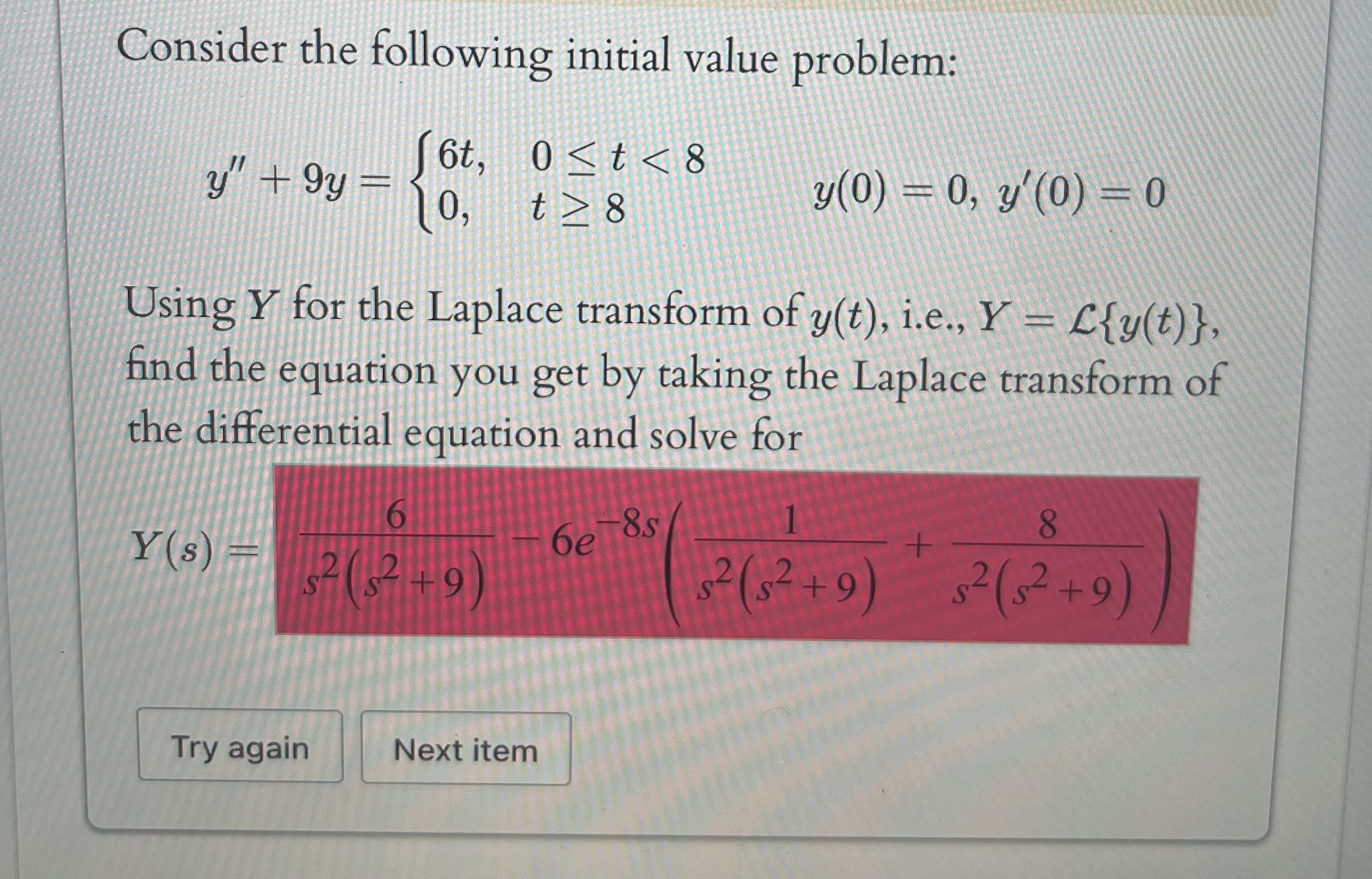 Solved Consider the following initial value | Chegg.com