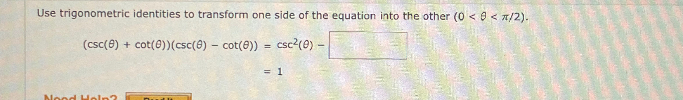Solved Use trigonometric identities to transform one side of | Chegg.com