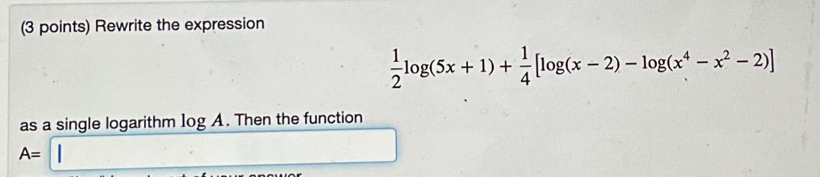 Solved ( 3 ﻿points) ﻿Rewrite the | Chegg.com
