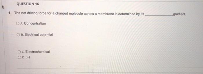 Solved QUESTION 15 1. For an uncharged molecule, the | Chegg.com
