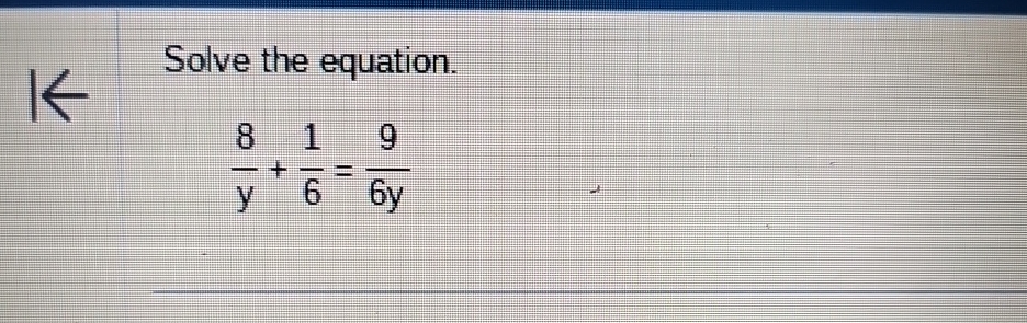 Solved Solve the equation.8y+16=96y | Chegg.com