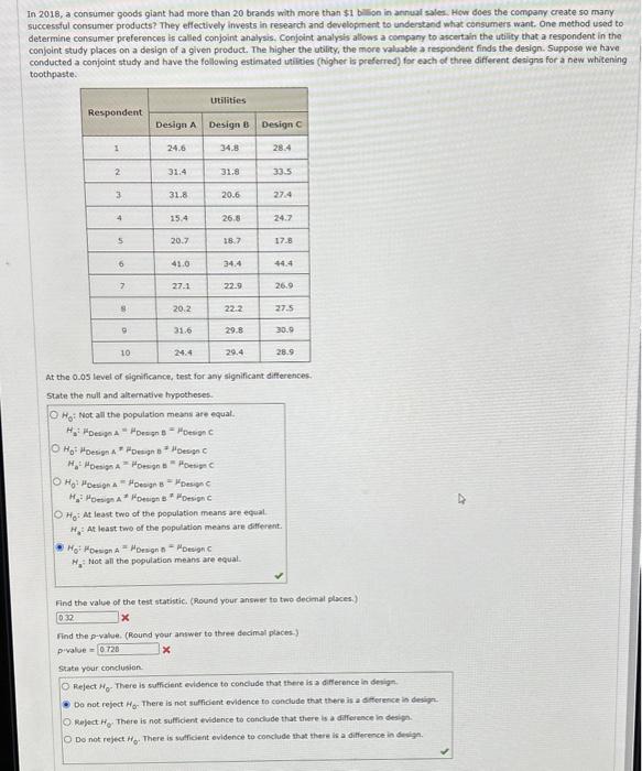 Solved In 2018, a consumet goods giant had more than 20 | Chegg.com