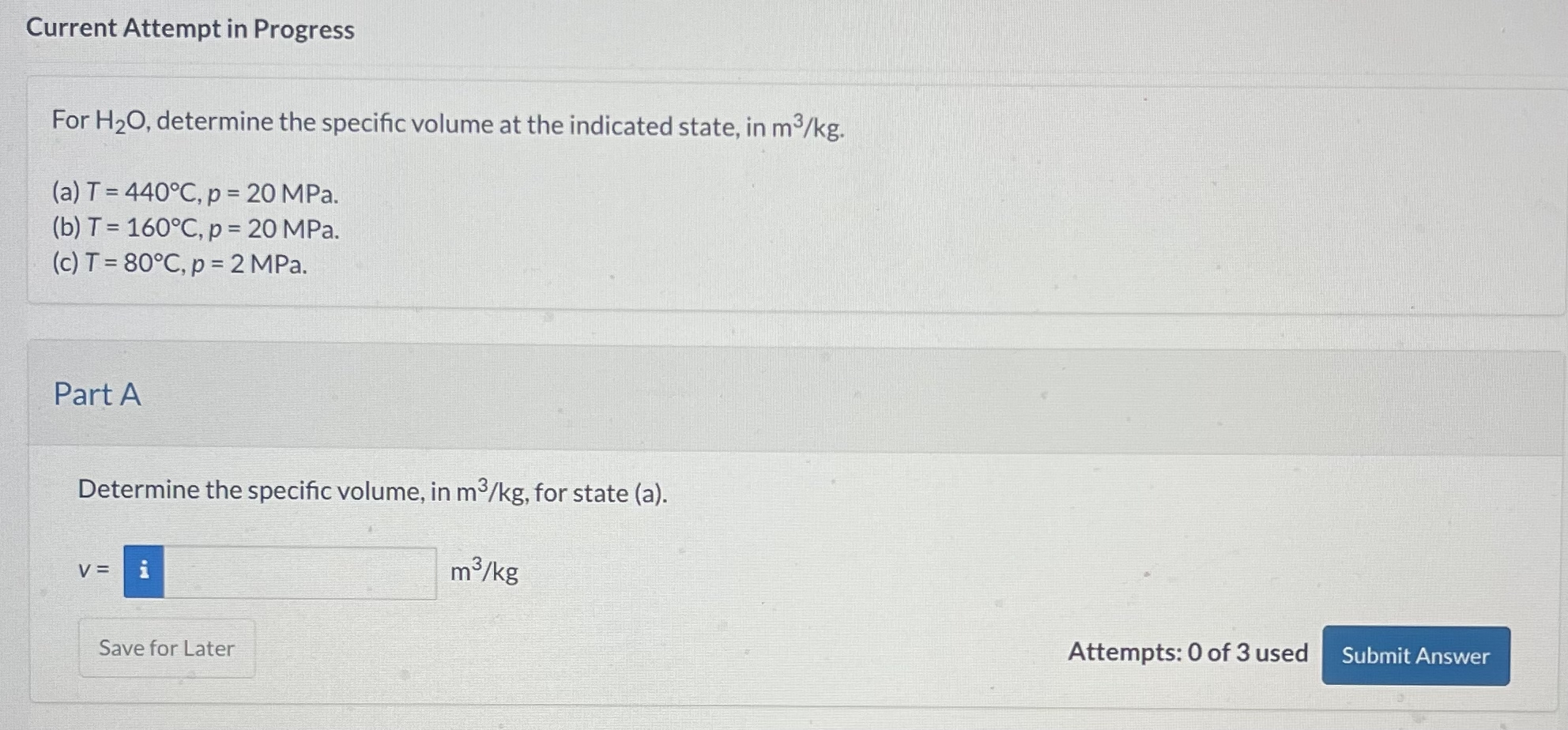 Solved Current Attempt in ProgressFor H2O, ﻿determine the | Chegg.com