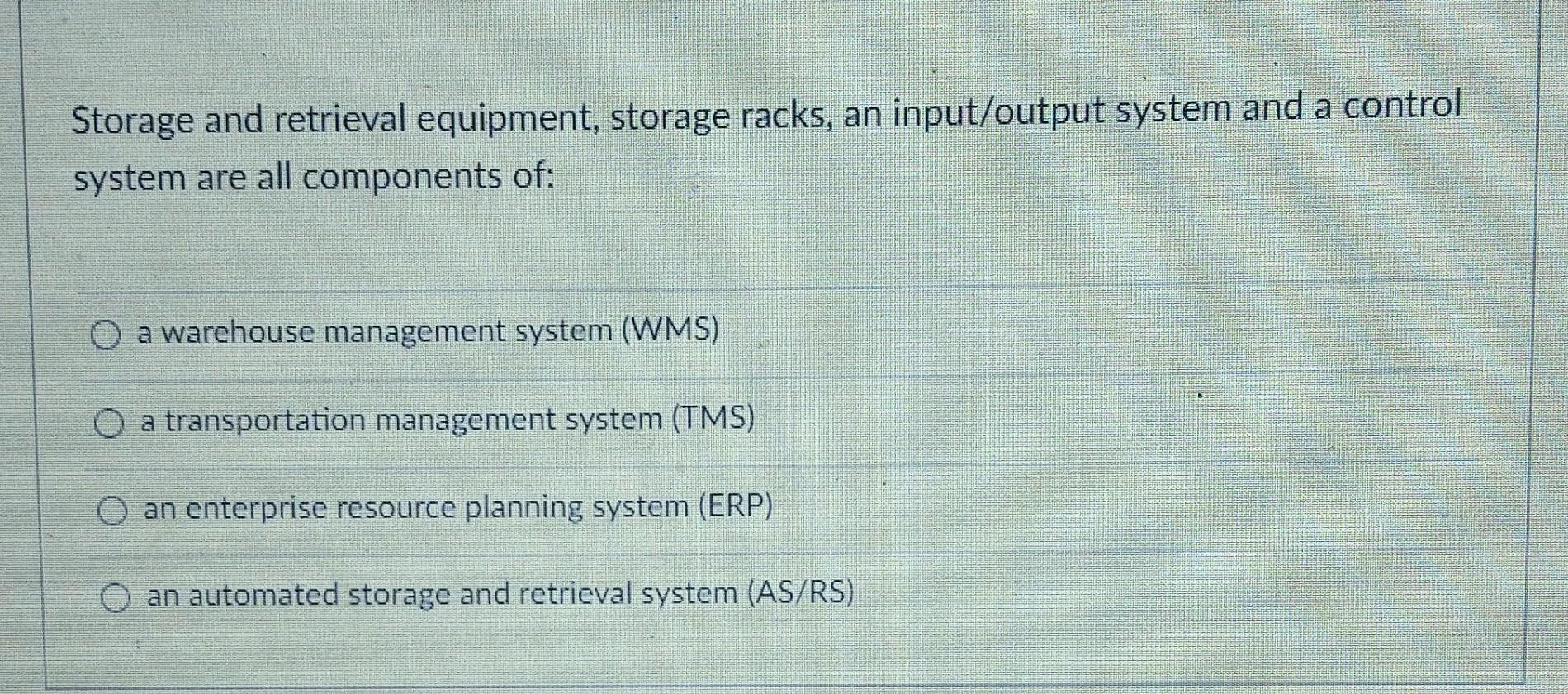 Solved involves order verification and outbound | Chegg.com