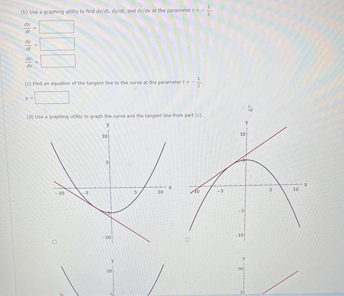 Solved x=6t,y=1−4t2 (a) Use a graphing utility to graph the | Chegg.com