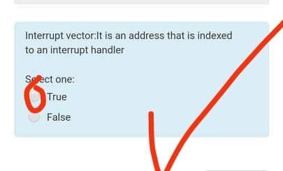 Solved Interrupt vector: It is an address that is indexed to | Chegg.com