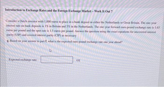 Solved Introduction to Exchange Rates and the Foreign | Chegg.com