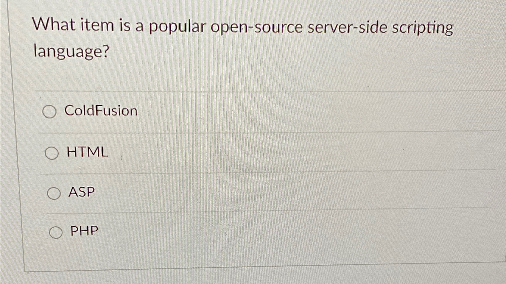 Solved What item is a popular open-source server-side | Chegg.com