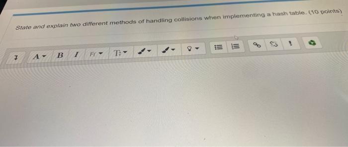 Solved State and explain two different methods of handling | Chegg.com
