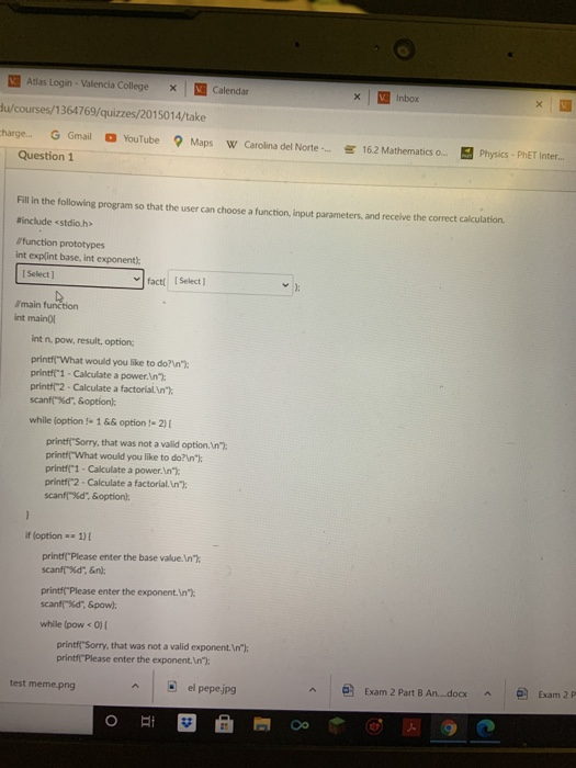 Atlas Login - Valencia College X Calendar Inbox X | Chegg.com