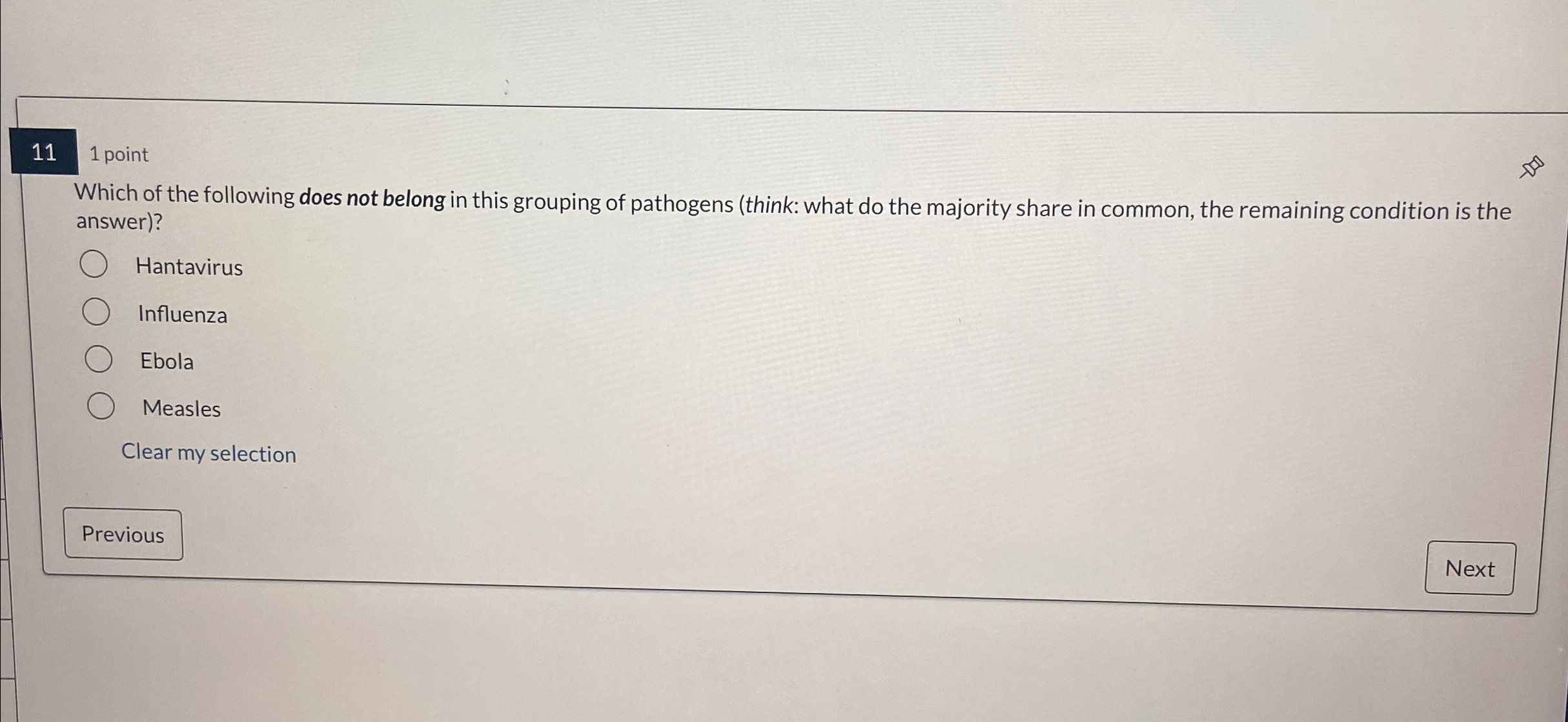Solved 111 ﻿pointWhich of the following does not belong in | Chegg.com