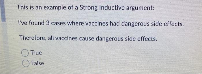 This is an example of a Strong Inductive argument: | Chegg.com